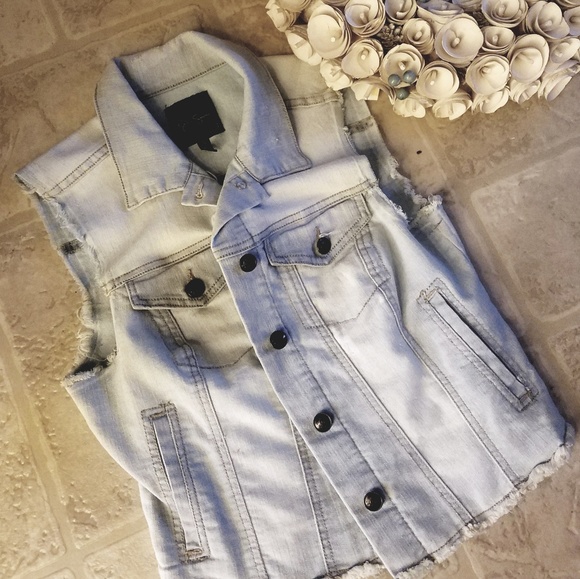 Jessica Simpson | Jackets & Coats | Denim Vest | Poshmark